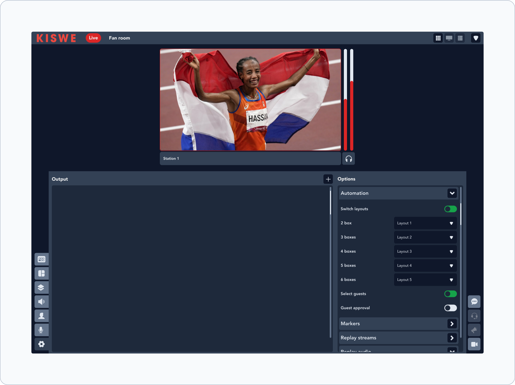 Fan rooms – Kiswe Tools Support